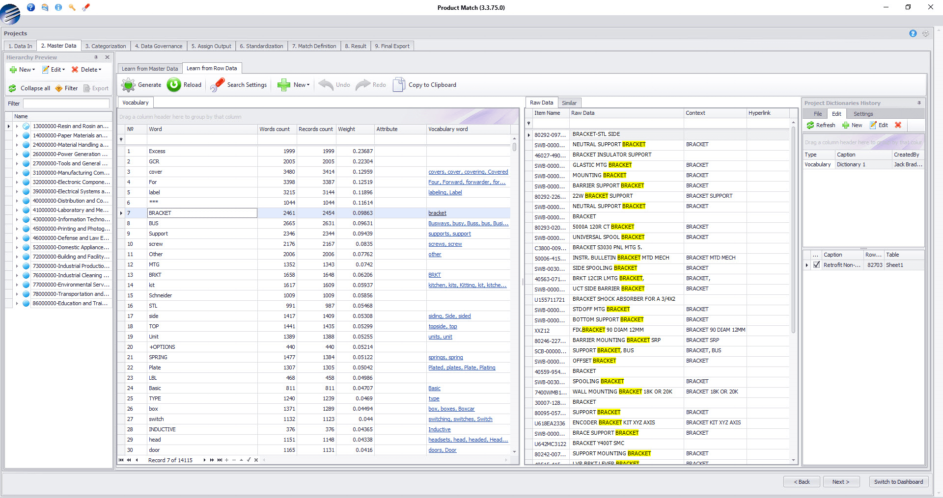 Mastering Product Data with Semantic Recognition