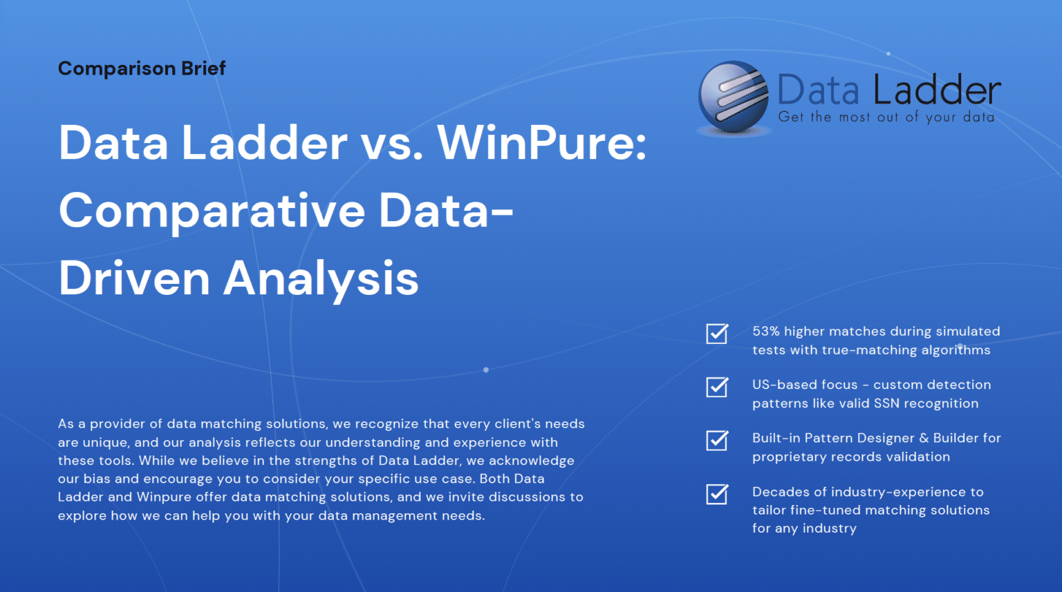 Data Ladder vs WinPure Comparison - Data Ladder